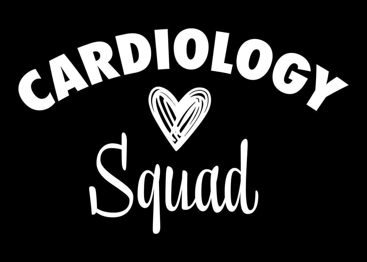 'Cardiology Squad Cardiolog' Poster, picture, metal print, paint by ...
