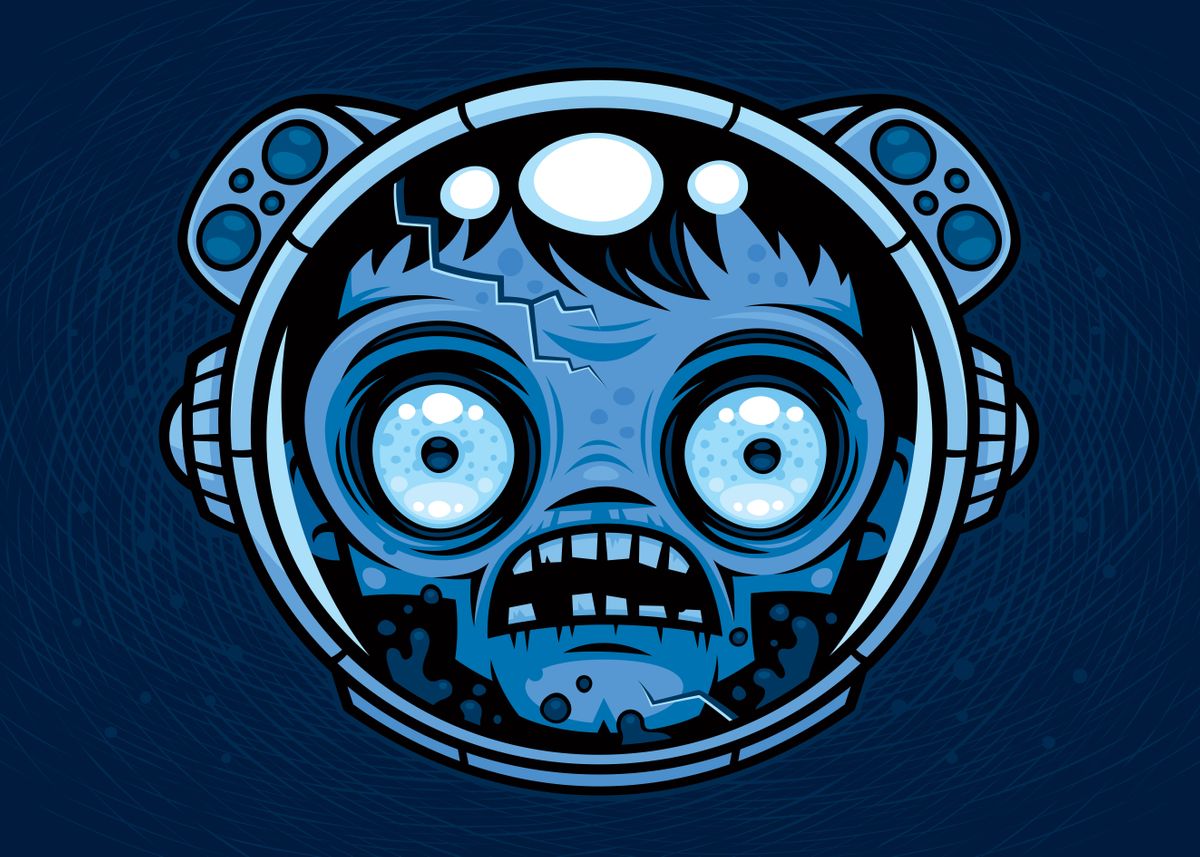 'Zombie Astronaut' Poster, picture, metal print, paint by John Schwegel ...
