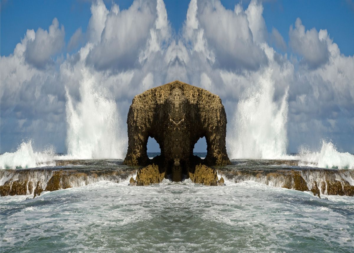 'Beach Gorilla' Poster by Jonathan Wilkins | Displate