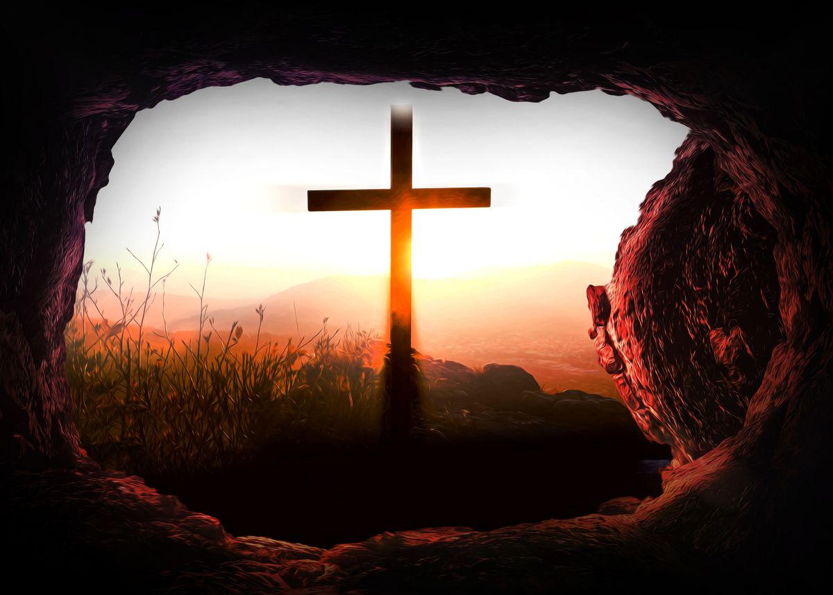 'Jesus Cross ' Poster, picture, metal print, paint by Art Creative ...