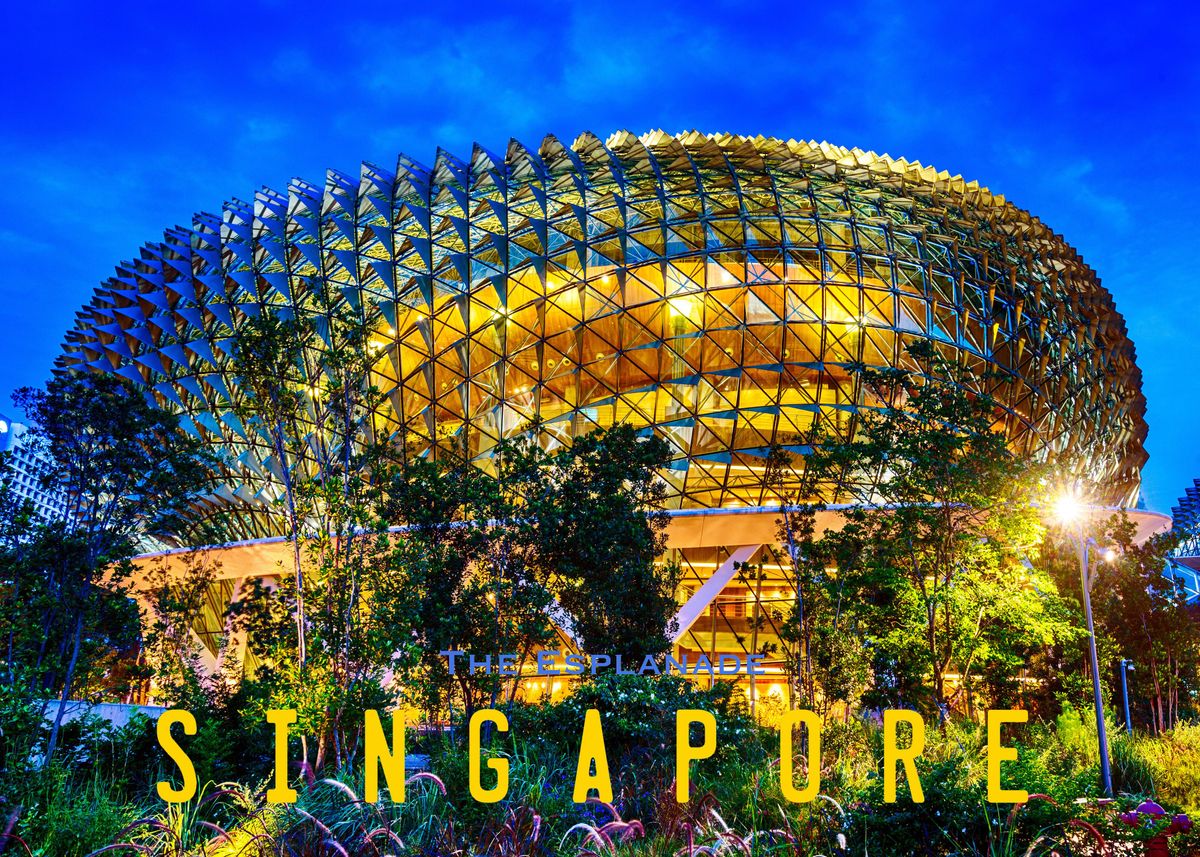 'Singapore The Esplanade' Poster by John Callahan | Displate