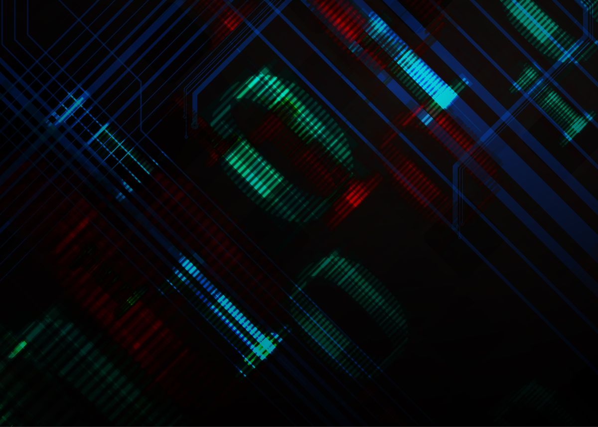 'binary code' Poster by Vs 1489 | Displate