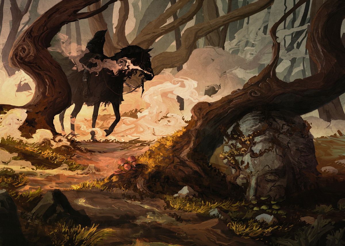 'Dark rider 5' Poster, picture, metal print, paint by Anato Finnstark ...