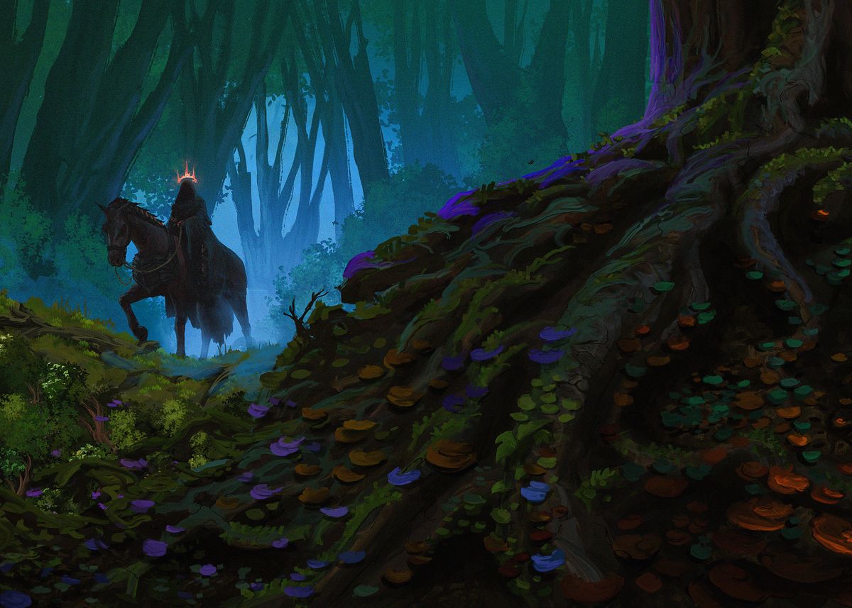 'Dark rider 3' Poster, picture, metal print, paint by Anato Finnstark ...