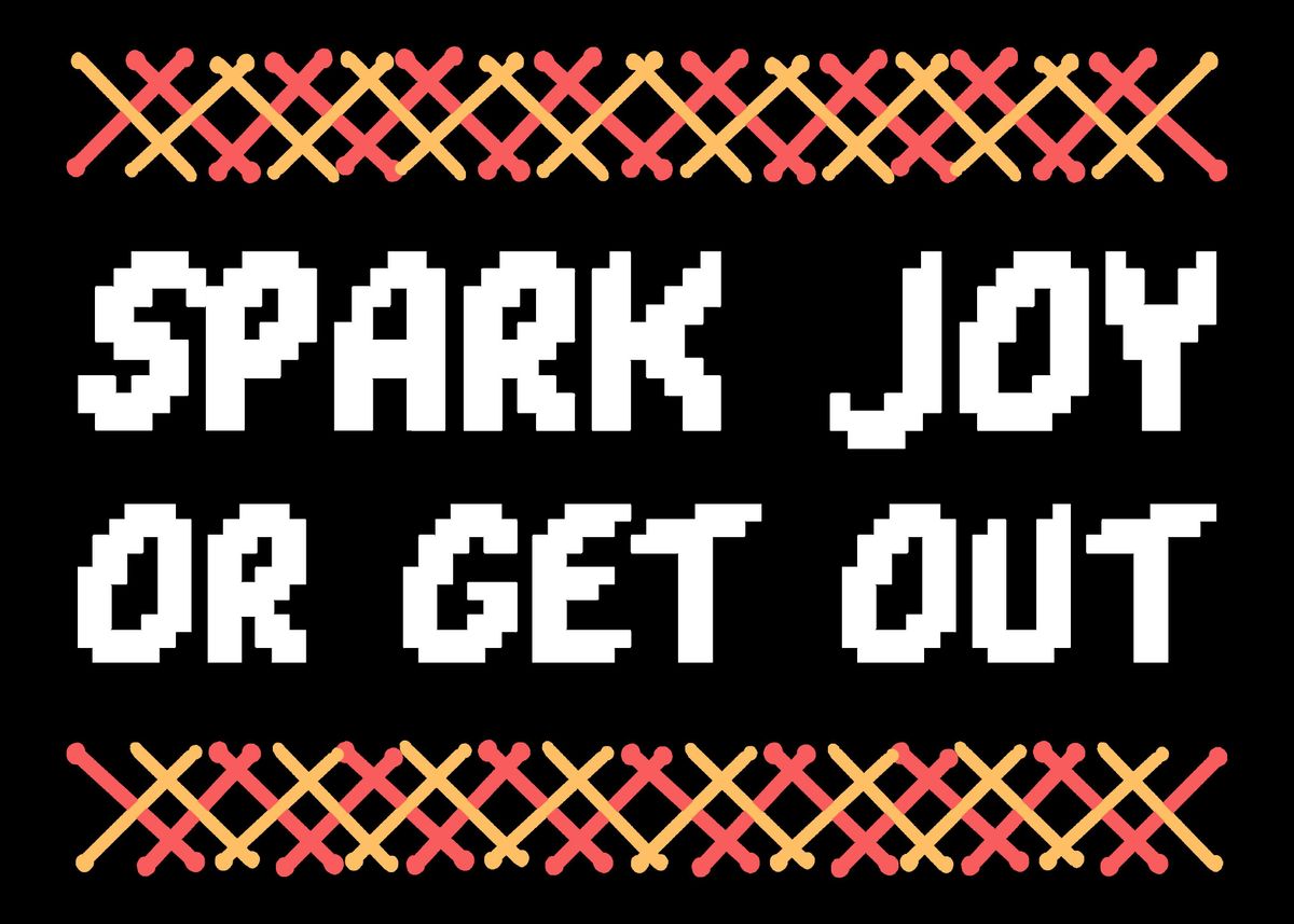 'Spark Joy Young Couple Gif' Poster, picture, metal print, paint by ...