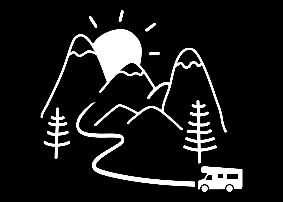 'Camping RV' Poster by Designzz | Displate