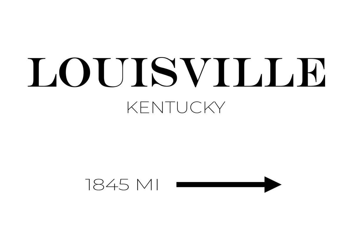 'Louisville Kentucky' Poster by Conceptual Photography | Displate