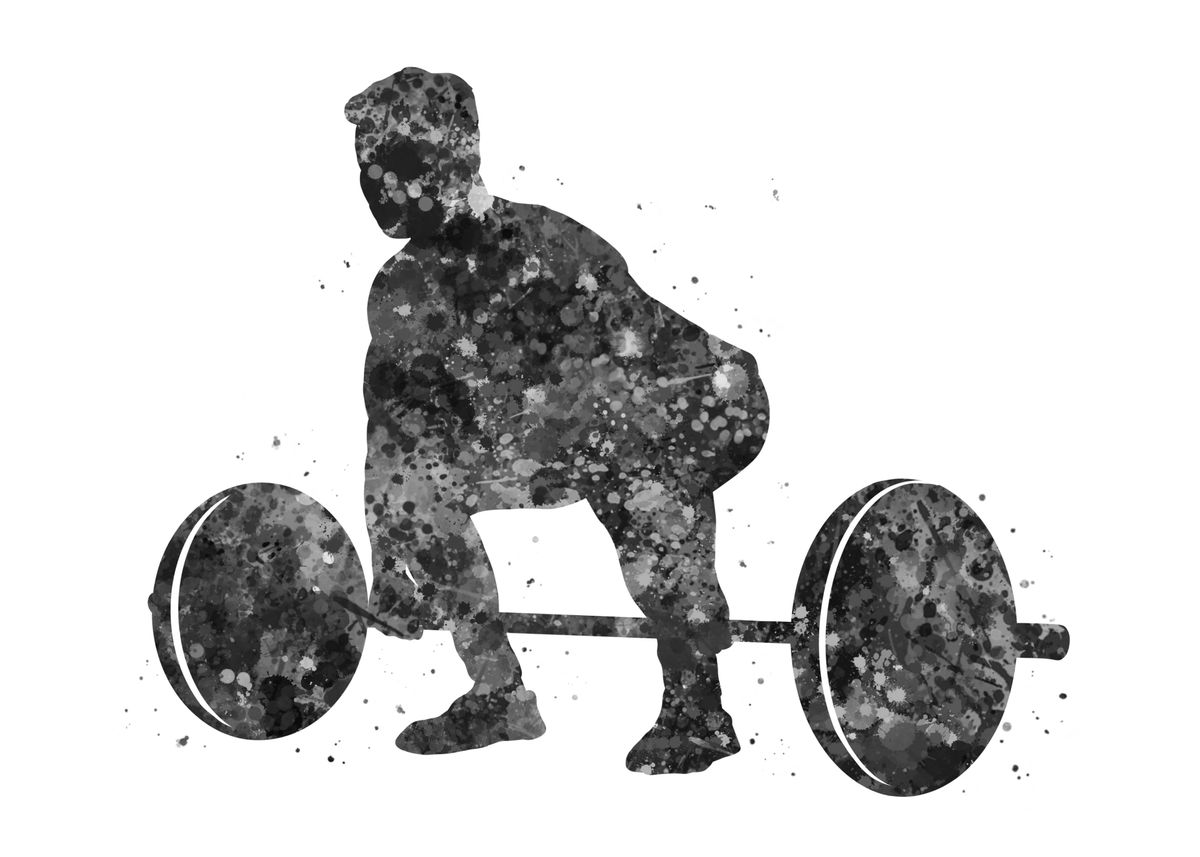 'Weightlifter man' Poster, picture, metal print, paint by Yahya Art ...