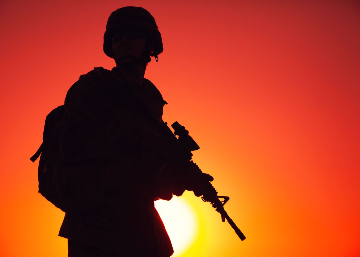 'Rifleman' Poster, picture, metal print, paint by Getmilitaryphotos Pro ...