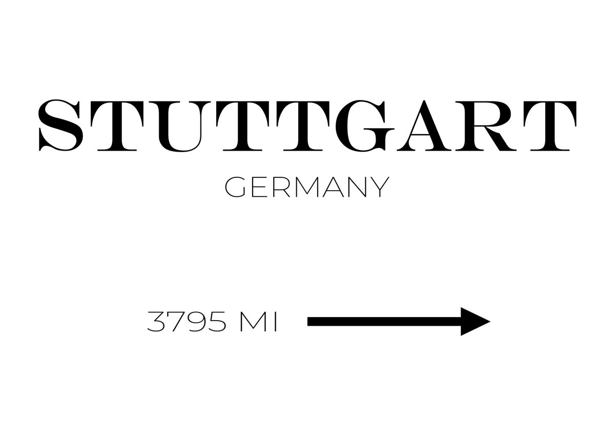 'Stuttgart Germany' Poster by Conceptual Photography | Displate