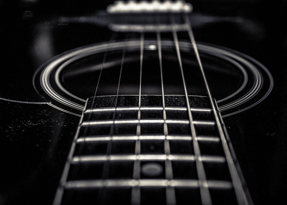 'Black Strings ' Poster, picture, metal print, paint by Stephen ...