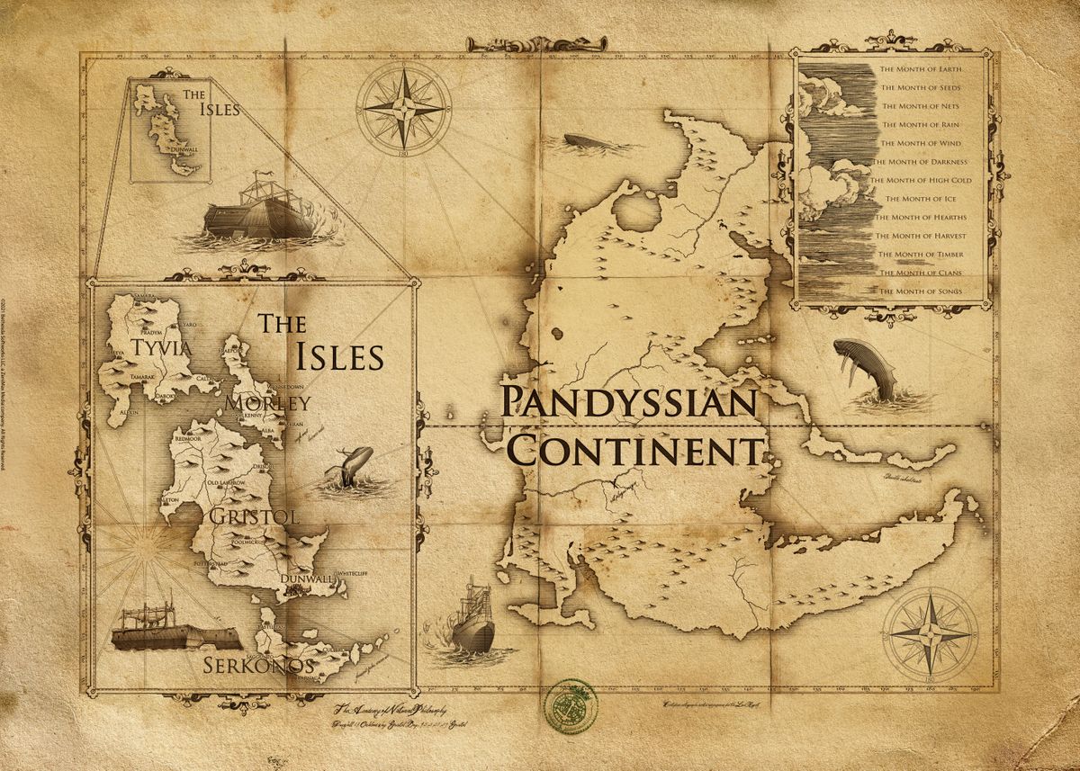 'Pandyssian Continent' Poster, picture, metal print, paint by ...