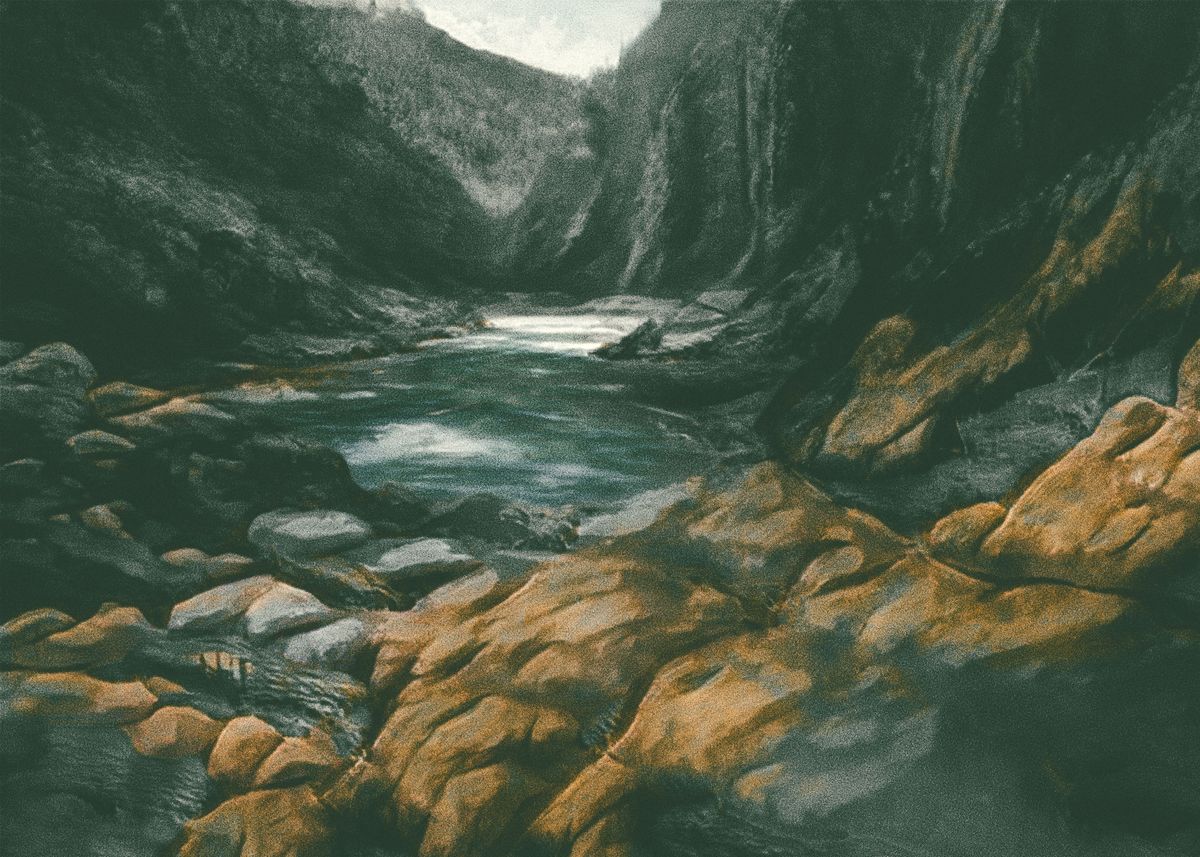'Dark valley' Poster by Evgenuy Merkushov | Displate