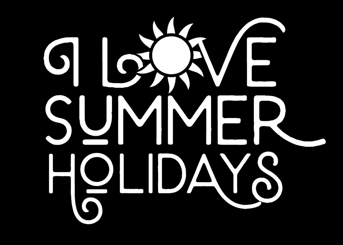 'I love Summer Holidays' Poster, picture, metal print, paint by ...