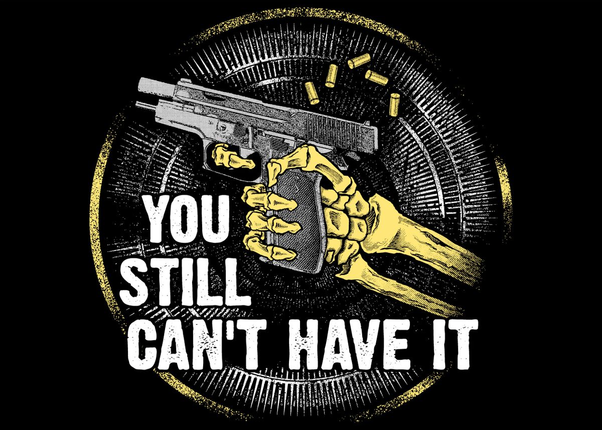 'Gun Control' Poster, picture, metal print, paint by Ron Studio | Displate