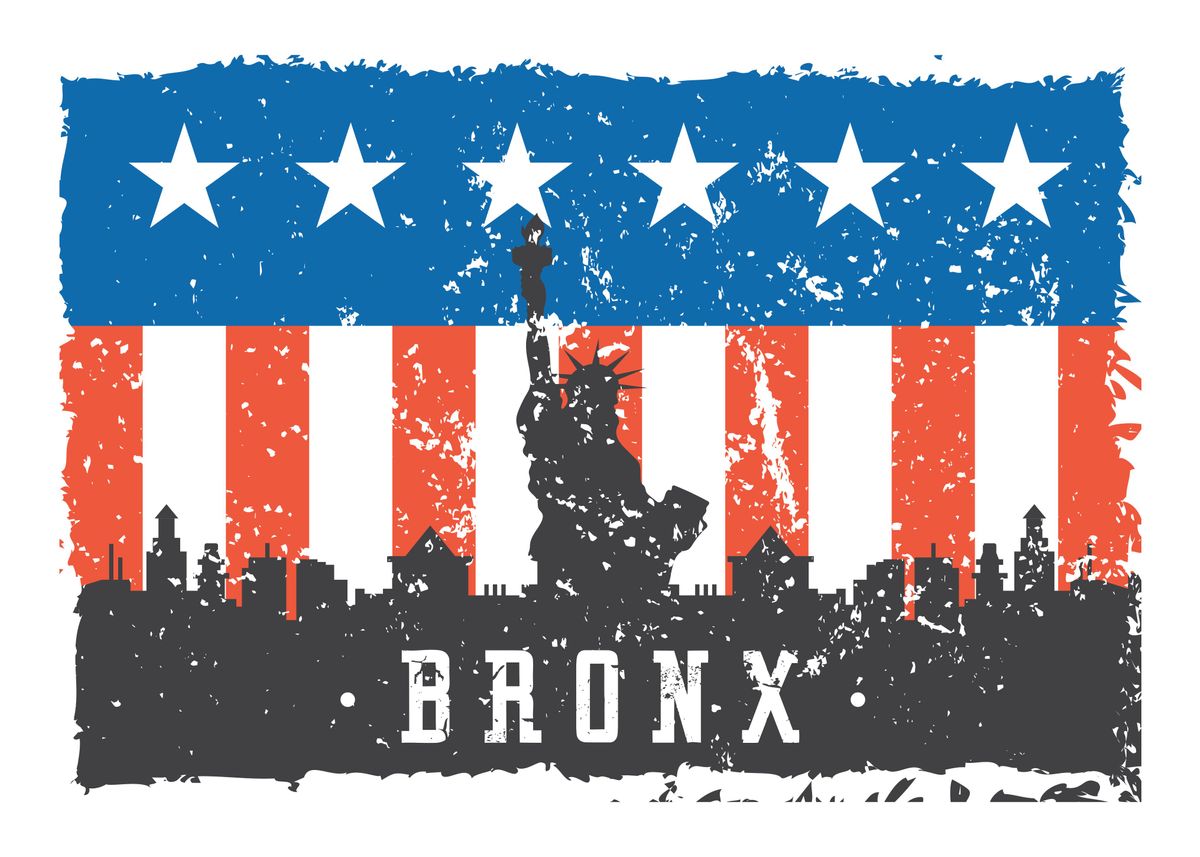 'Bronx New York ' Poster, picture, metal print, paint by Charmaine ...