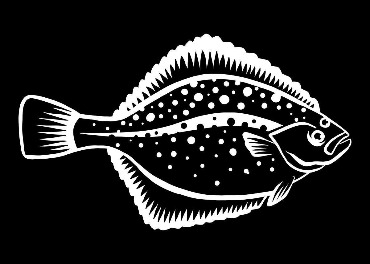 'Flounder' Poster by Designzz | Displate
