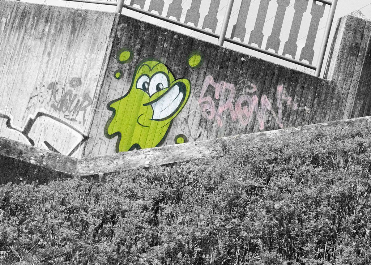 'Smiley Slime' Poster, picture, metal print, paint by Julian Stephan ...