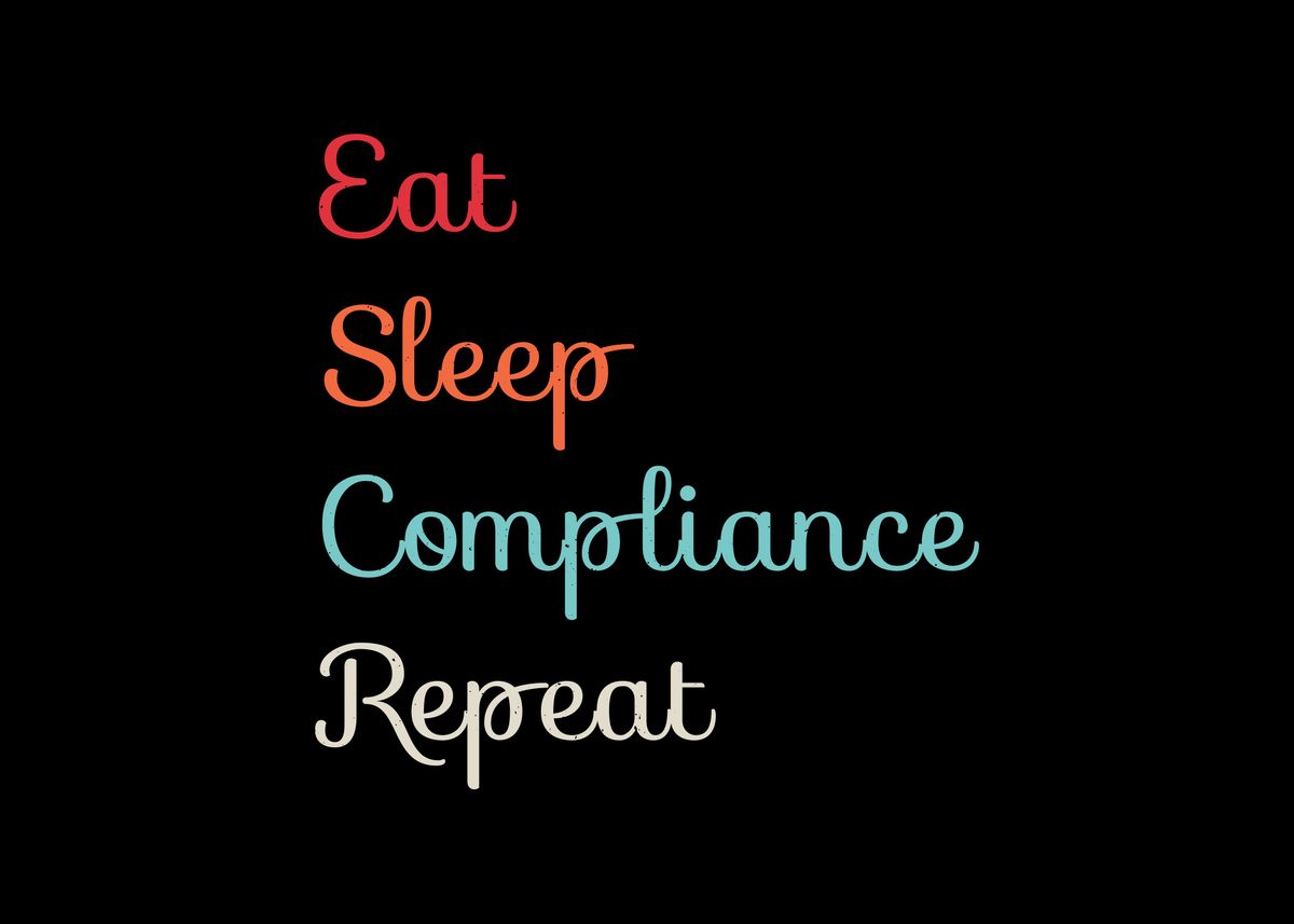 'Funny Compliance Manager' Poster by Visualz | Displate