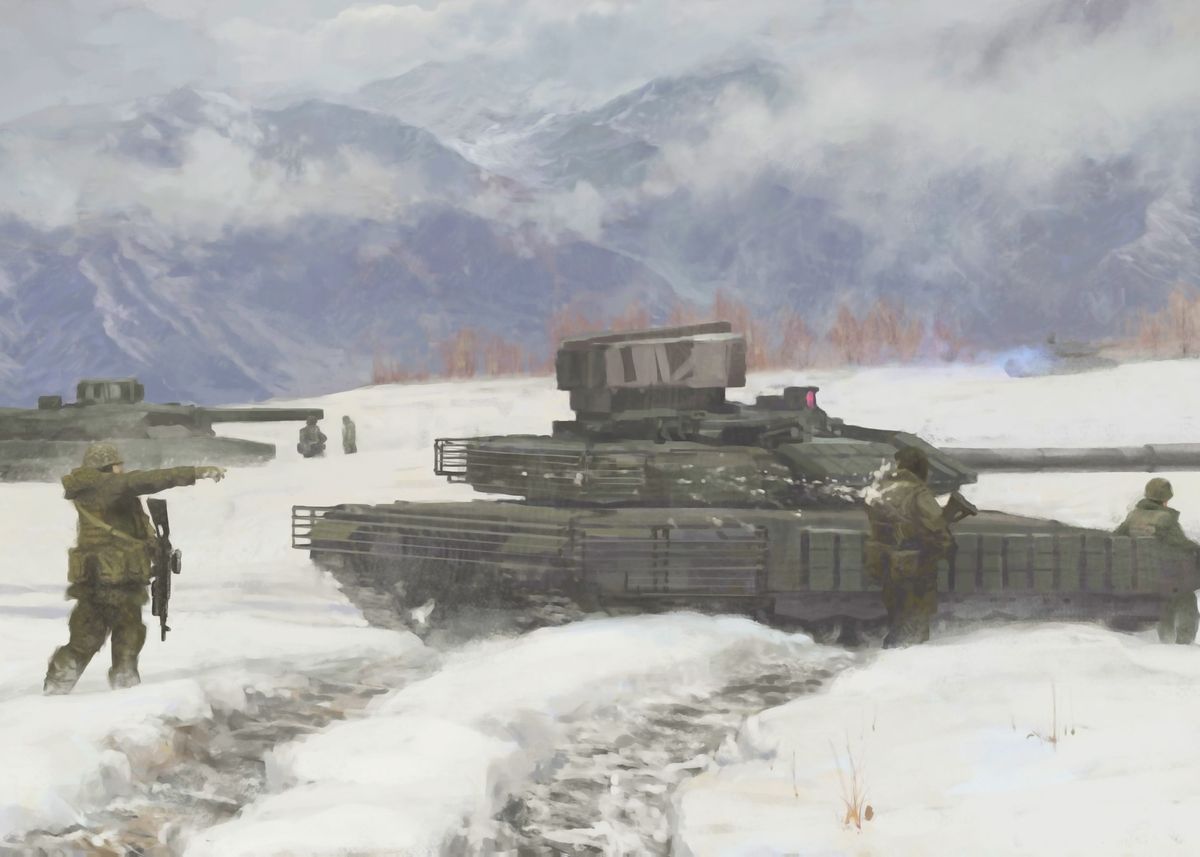 'Russian Concept Tank' Poster, picture, metal print, paint by ...