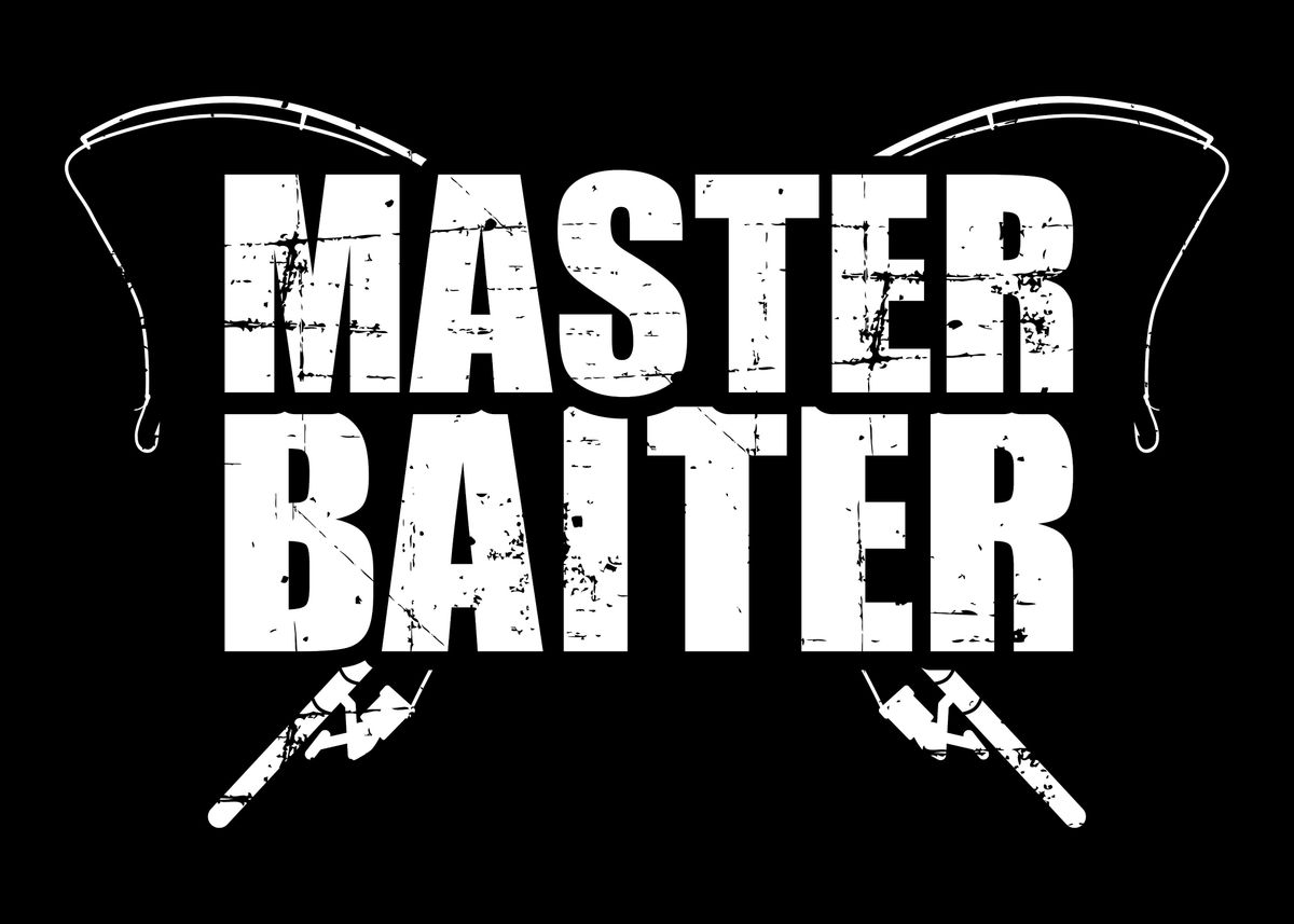 'Fishing Master baiter' Poster, picture, metal print, paint by Designzz ...