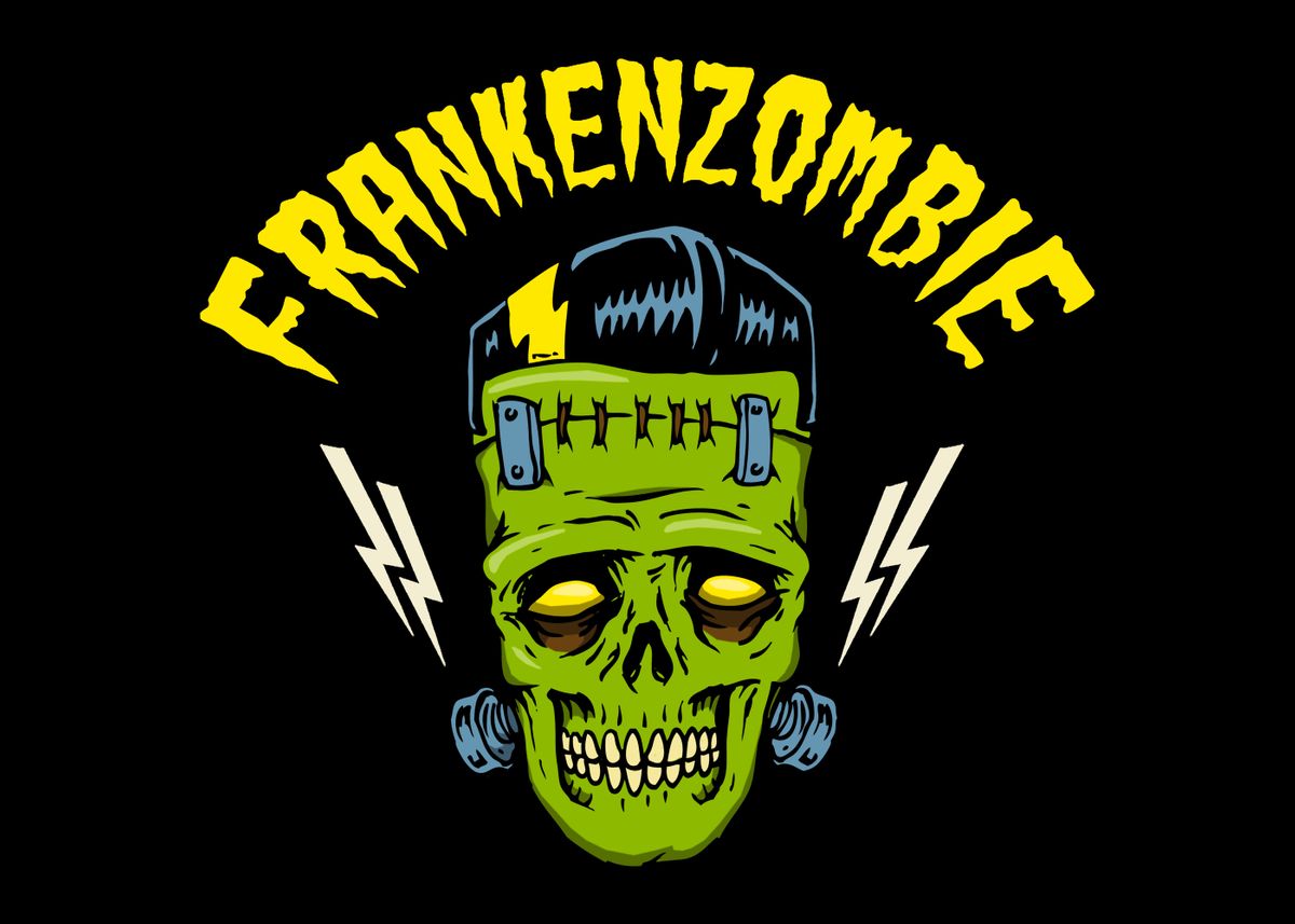 'Frankenzombie' Poster, picture, metal print, paint by Monsters and ...