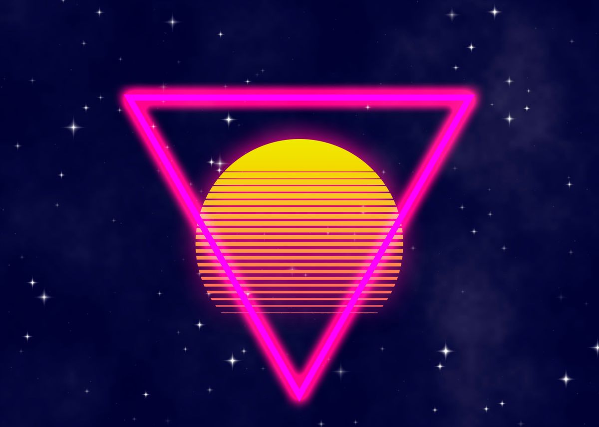 'Colorful 80s artwork' Poster by Oleksandr Kovalov | Displate