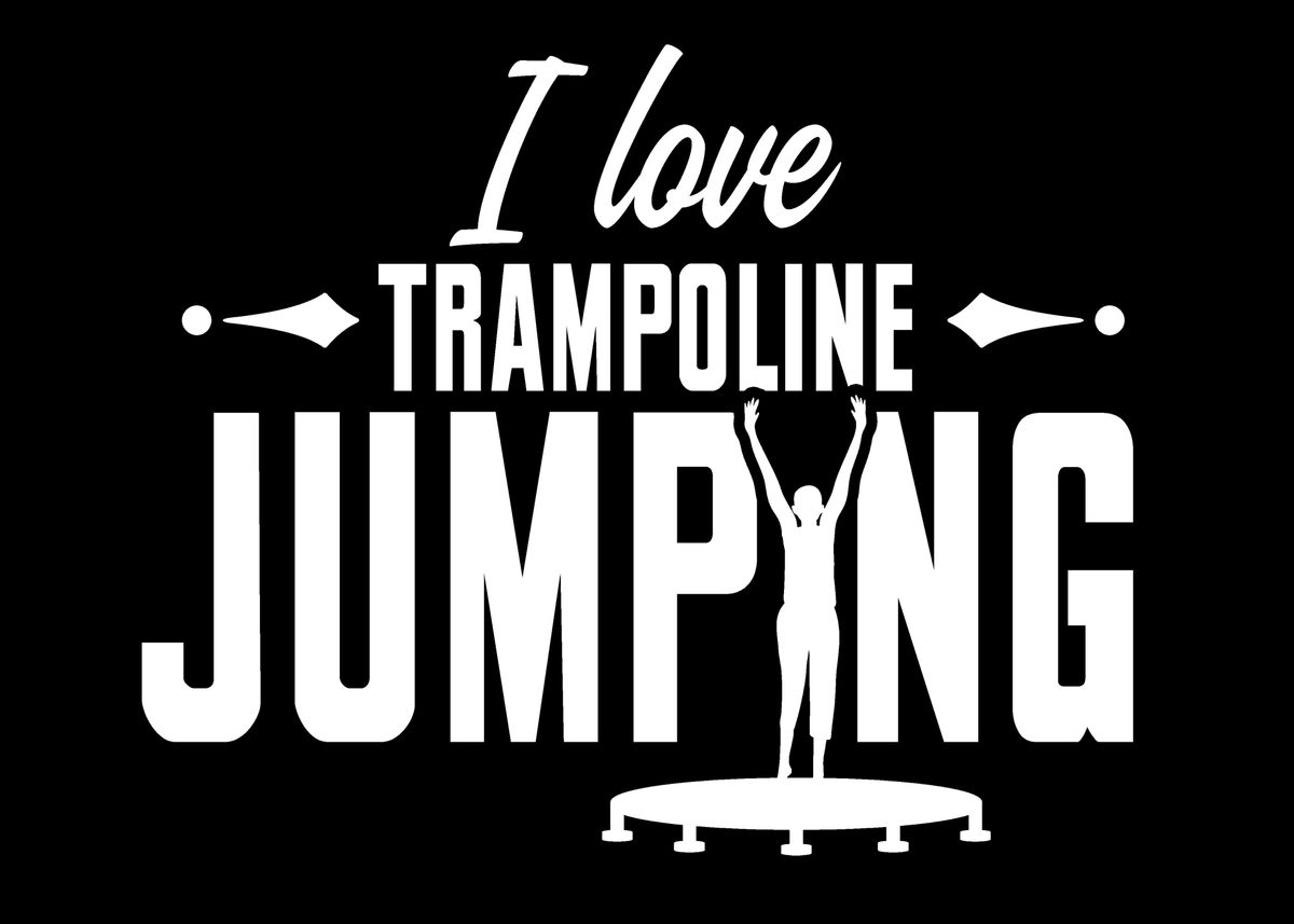 'Trampoline Jumping' Poster, picture, metal print, paint by dr3designs ...