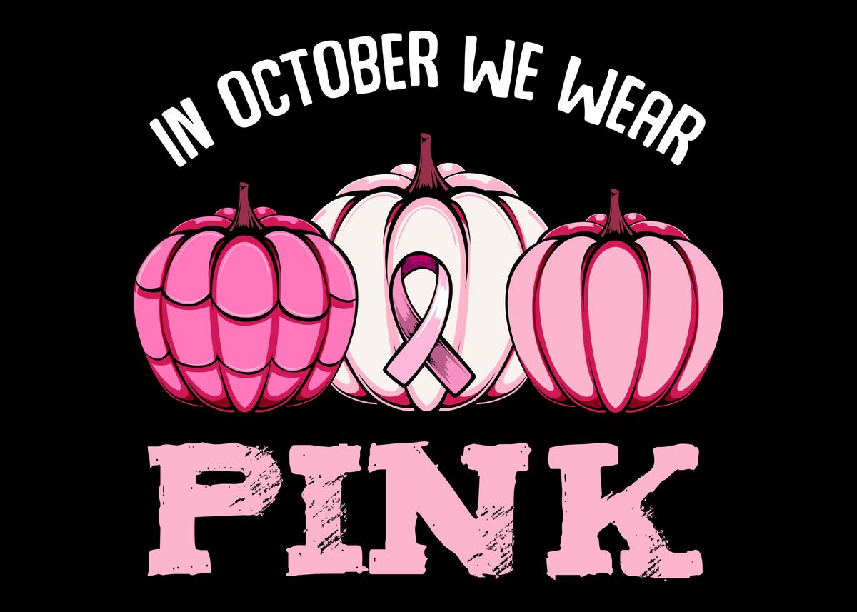 'October Pink Breast Cancer' Poster, picture, metal print, paint by ...