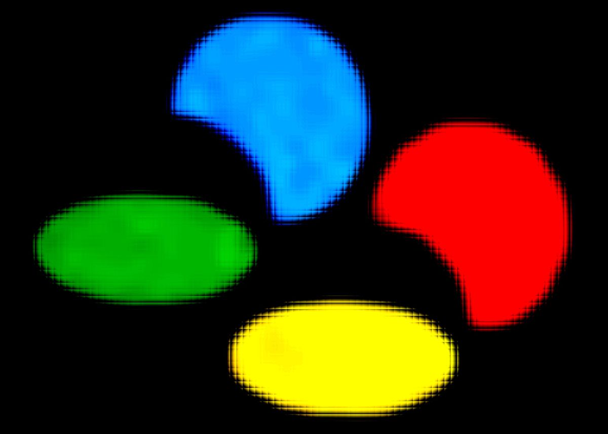 '4 colors' Poster, picture, metal print, paint by Crowded Cave | Displate