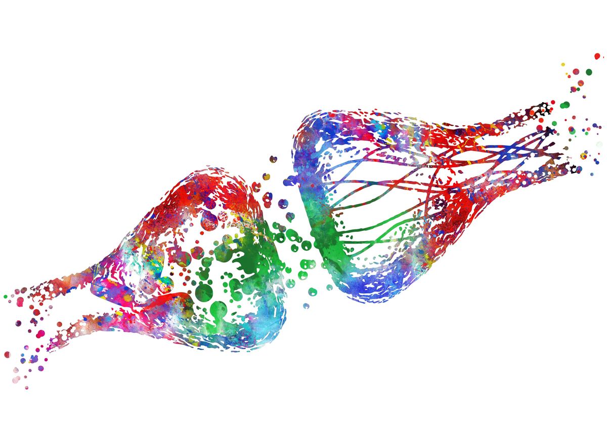 'Synapse receptor ' Poster, picture, metal print, paint by RosaliasArt ...