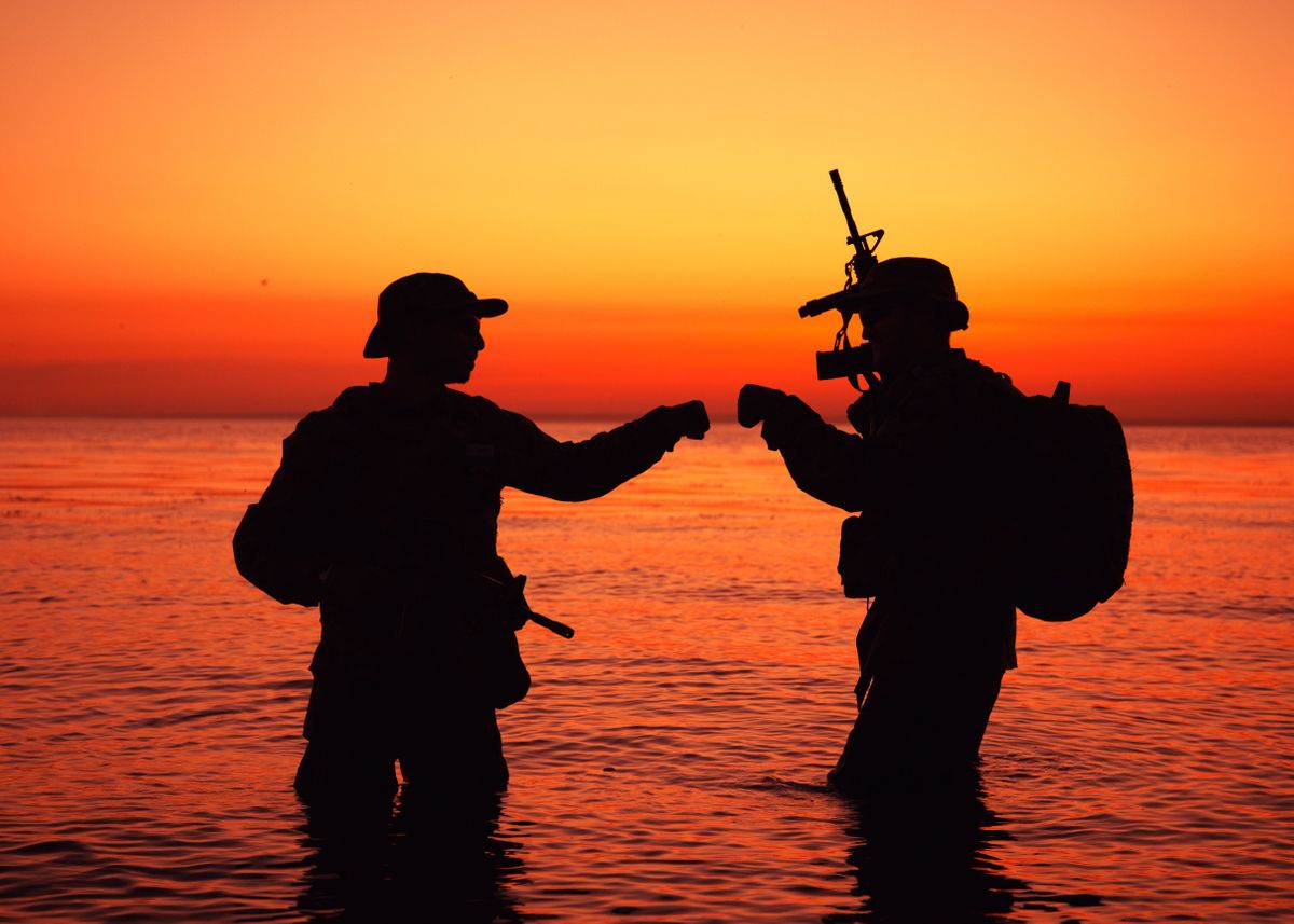 'Marines' Poster, picture, metal print, paint by Getmilitaryphotos Pro ...