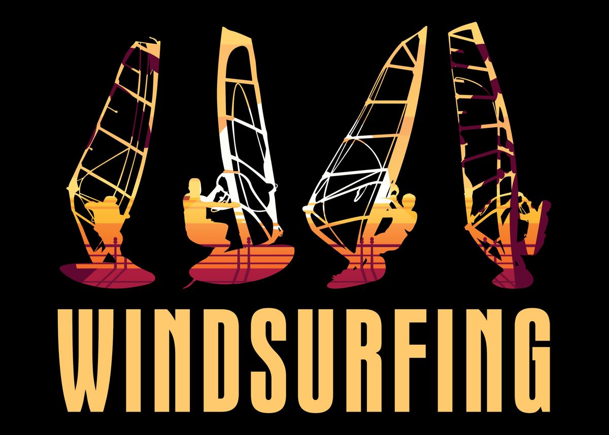 'Windsurfing Windsurf' Poster, picture, metal print, paint by ...