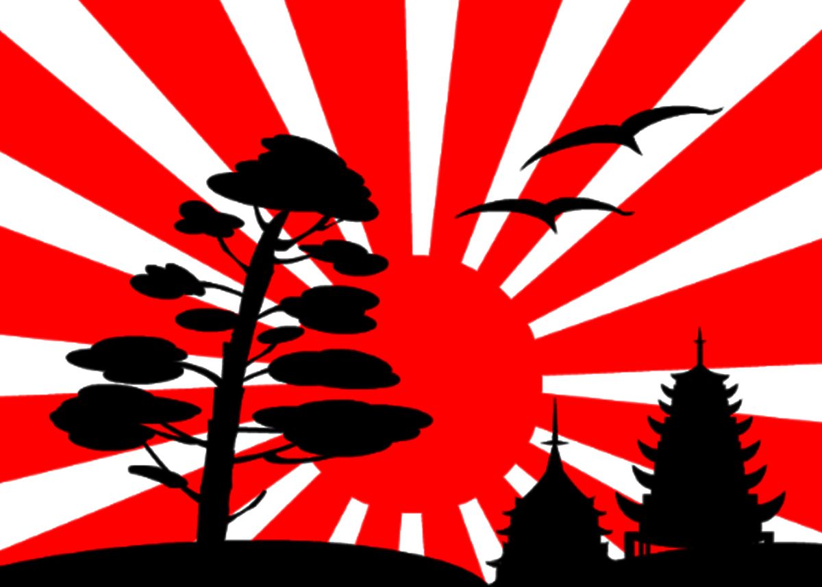 'Red sun' Poster by Riska Fzh | Displate