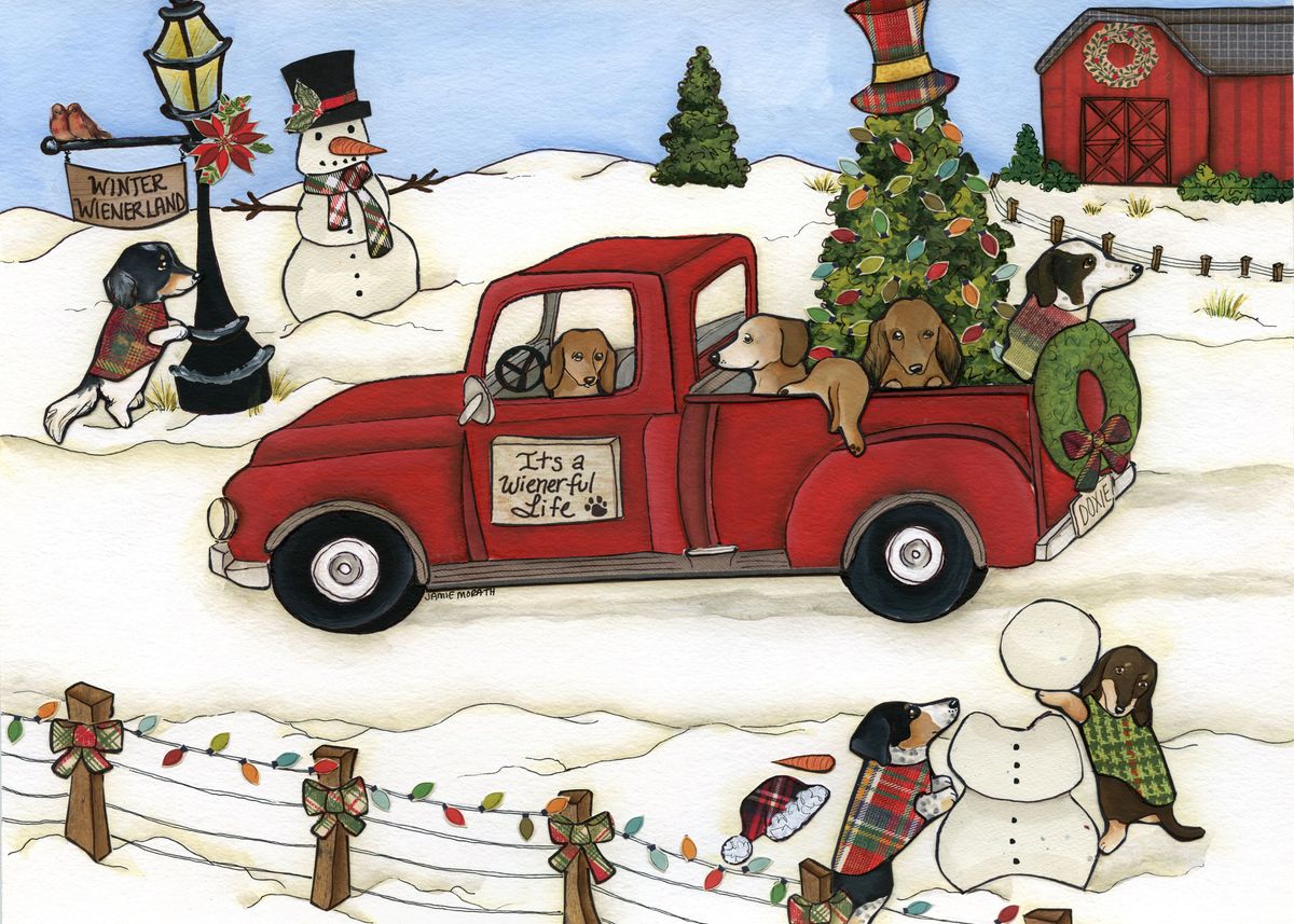 'Winter Wienerland' Poster, picture, metal print, paint by Jamie Morath ...