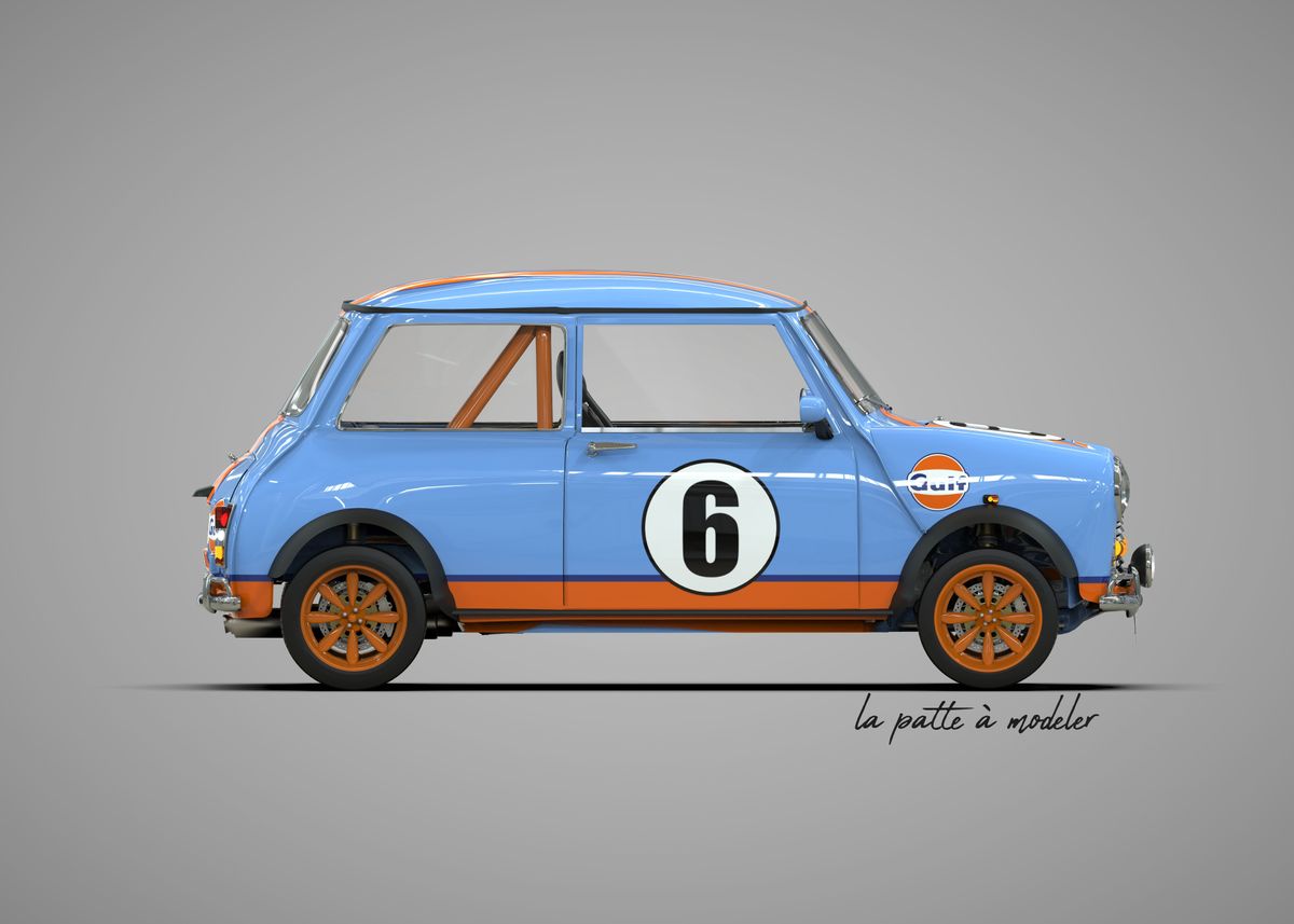 'Austin Gulf livery' Poster, picture, metal print, paint by ...
