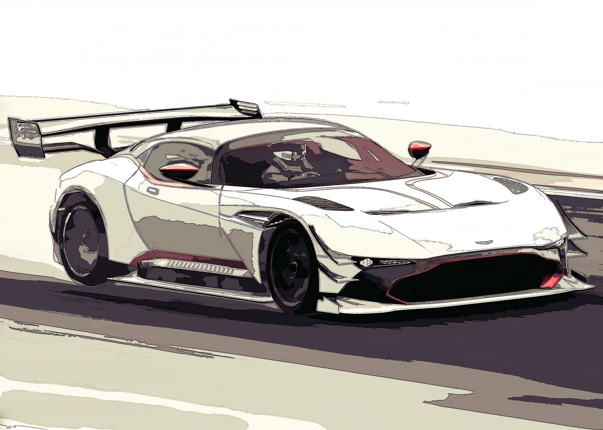 'Aston Martin Vulcan ' Poster, picture, metal print, paint by Primaxle ...