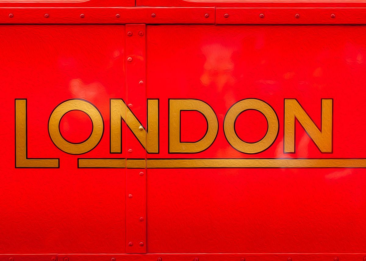 'Gold London' Poster by Massimo Usai | Displate