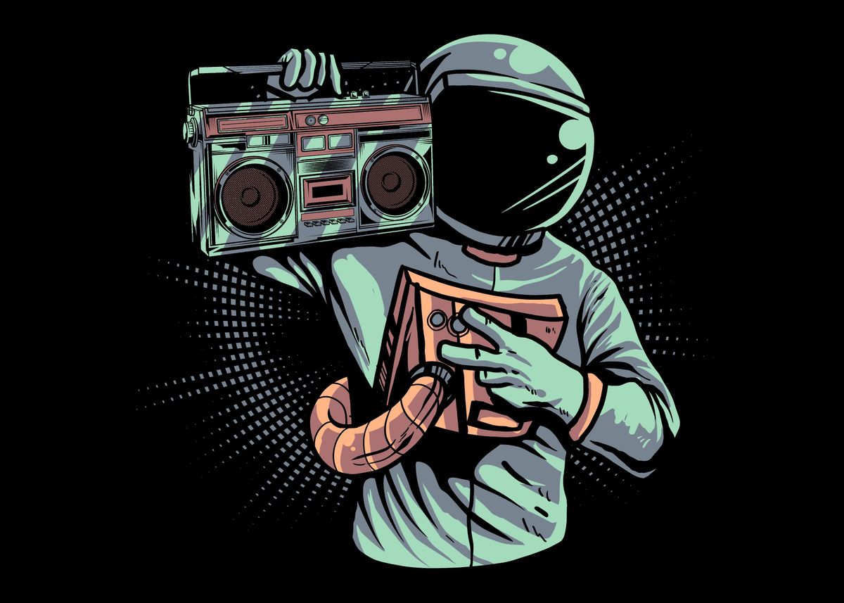 'Ghetto Blaster' Poster by BobbyBubble | Displate