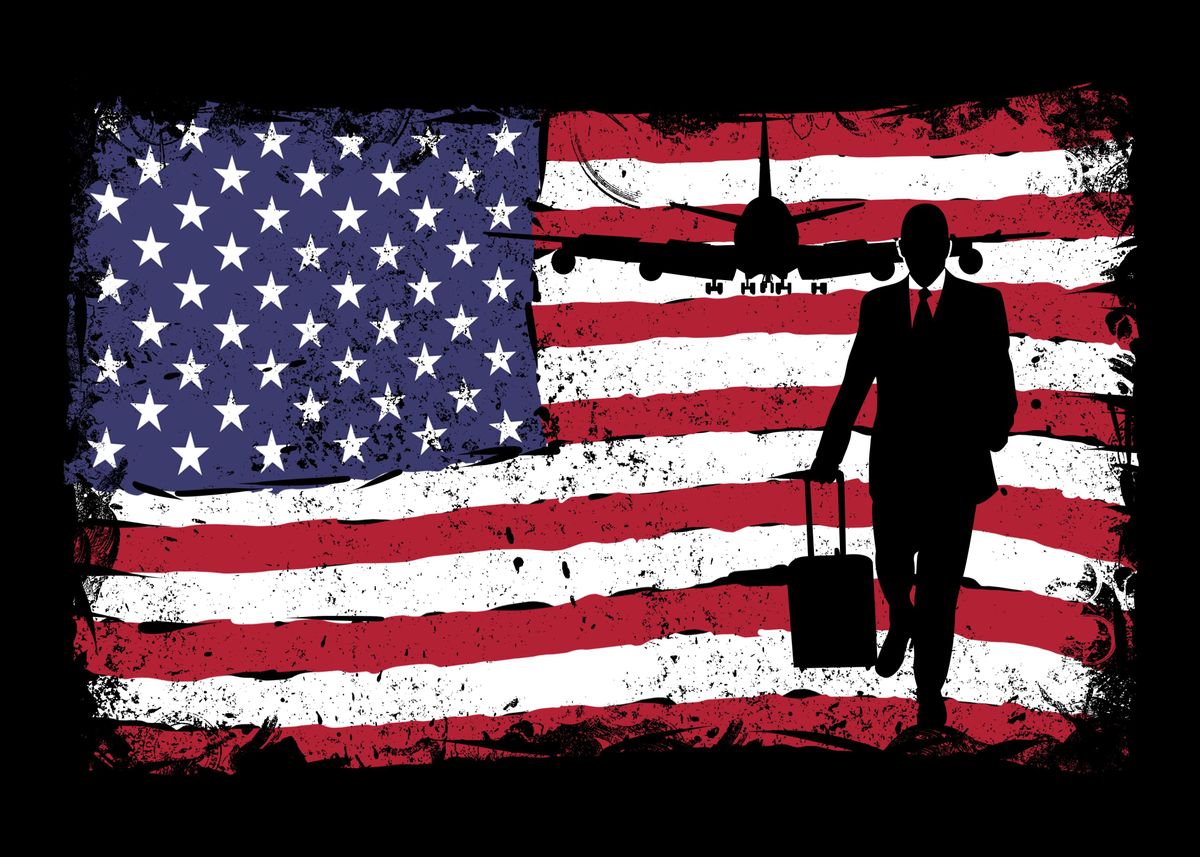 'Flight Cabin Attendant' Poster, picture, metal print, paint by ...