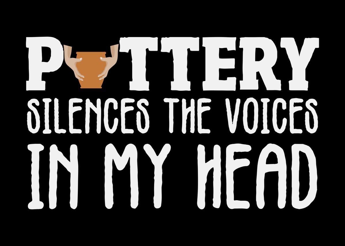 'Pottery Joke Crafting' Poster by DesignatedDesigner | Displate