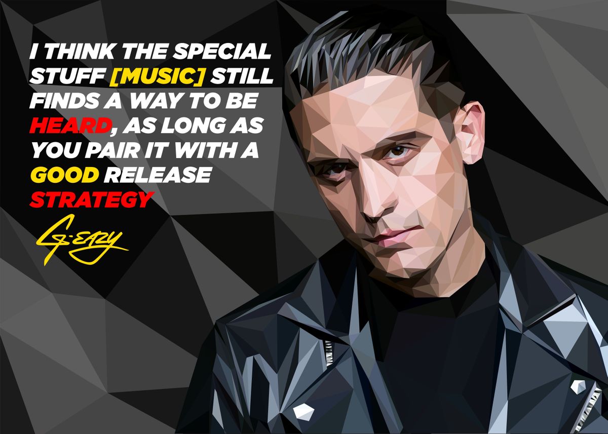 'G eazy' Poster by Lowpoly Posters | Displate