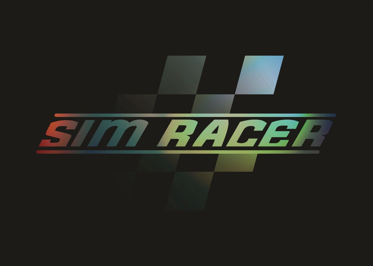'sim racingc simracing game' Poster, picture, metal print, paint by ...