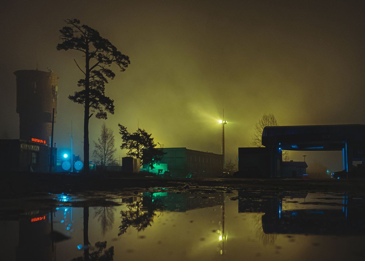 'Lights in the fog' Poster, picture, metal print, paint by Designersen ...