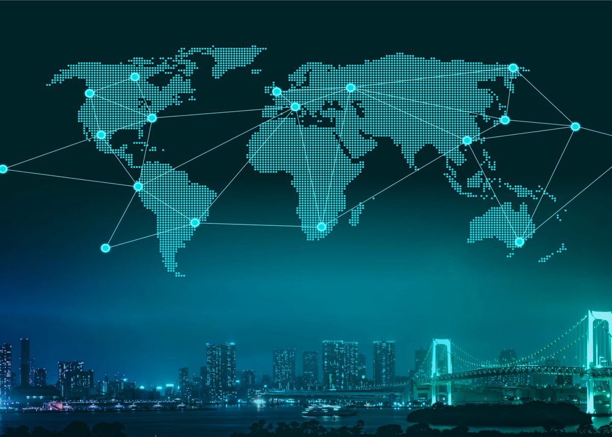 'Trading maps' Poster, picture, metal print, paint by Faqih Art | Displate