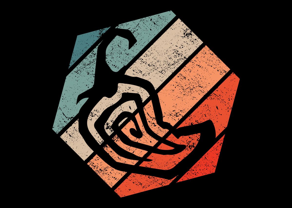 'Retro Chipotle Vintage' Poster, picture, metal print, paint by ...