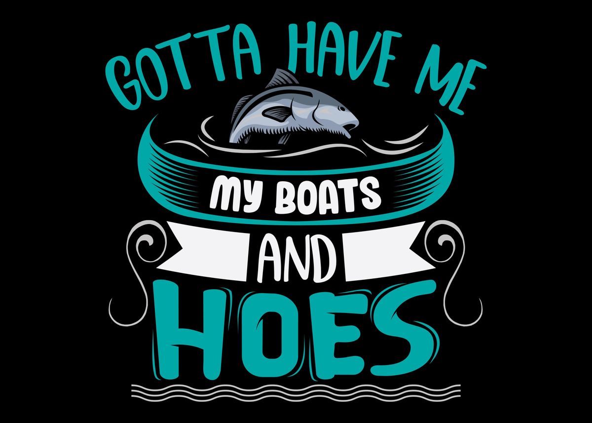 'Angler Fisherman Fish' Poster, picture, metal print, paint by ...