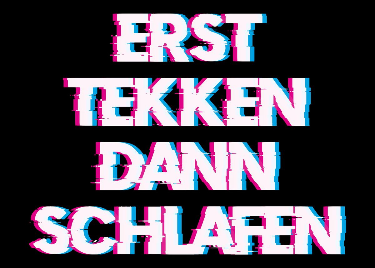 'Hardtekk German Techno' Poster, picture, metal print, paint by ...