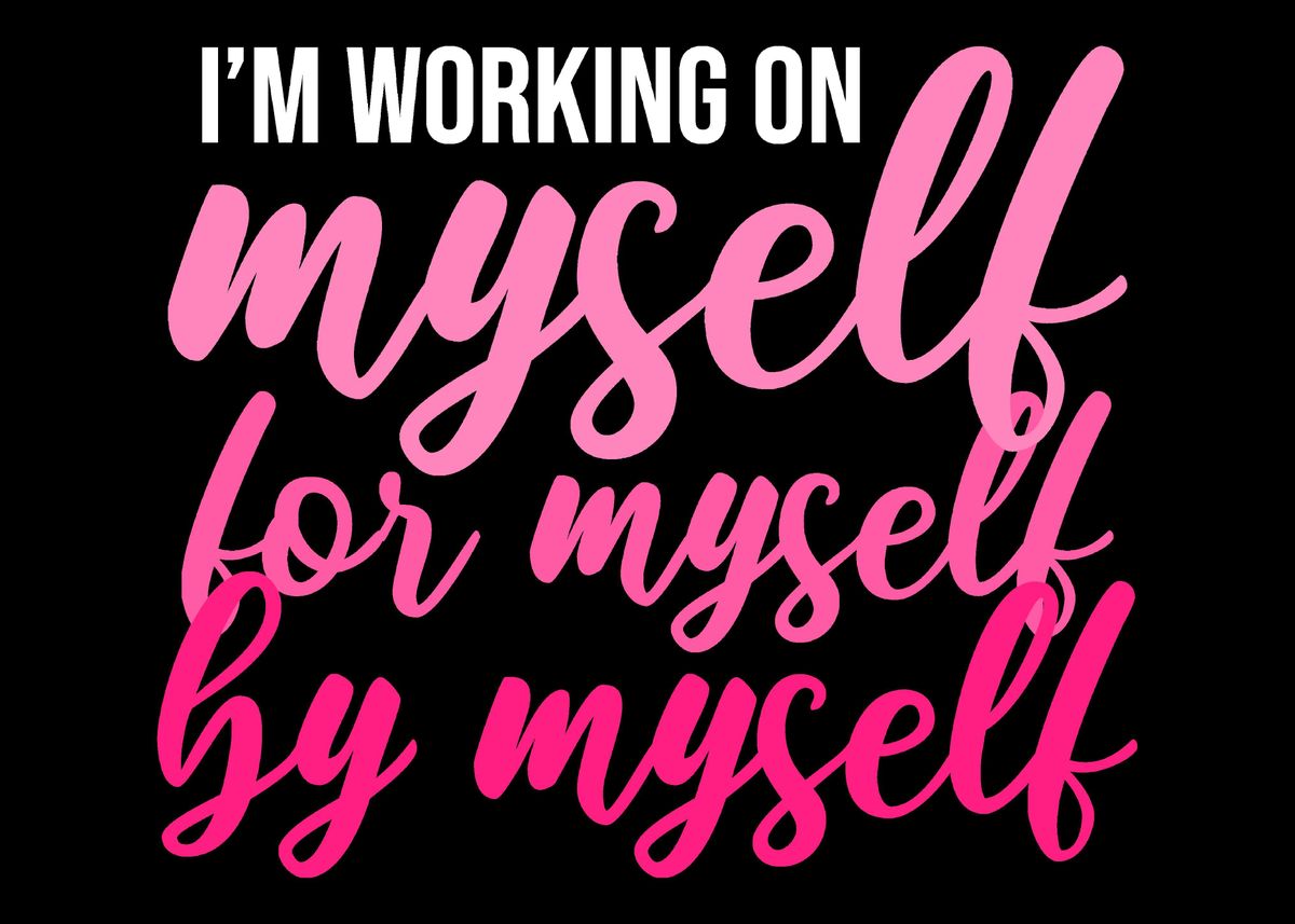 'Im working myself Success' Poster, picture, metal print, paint by ...