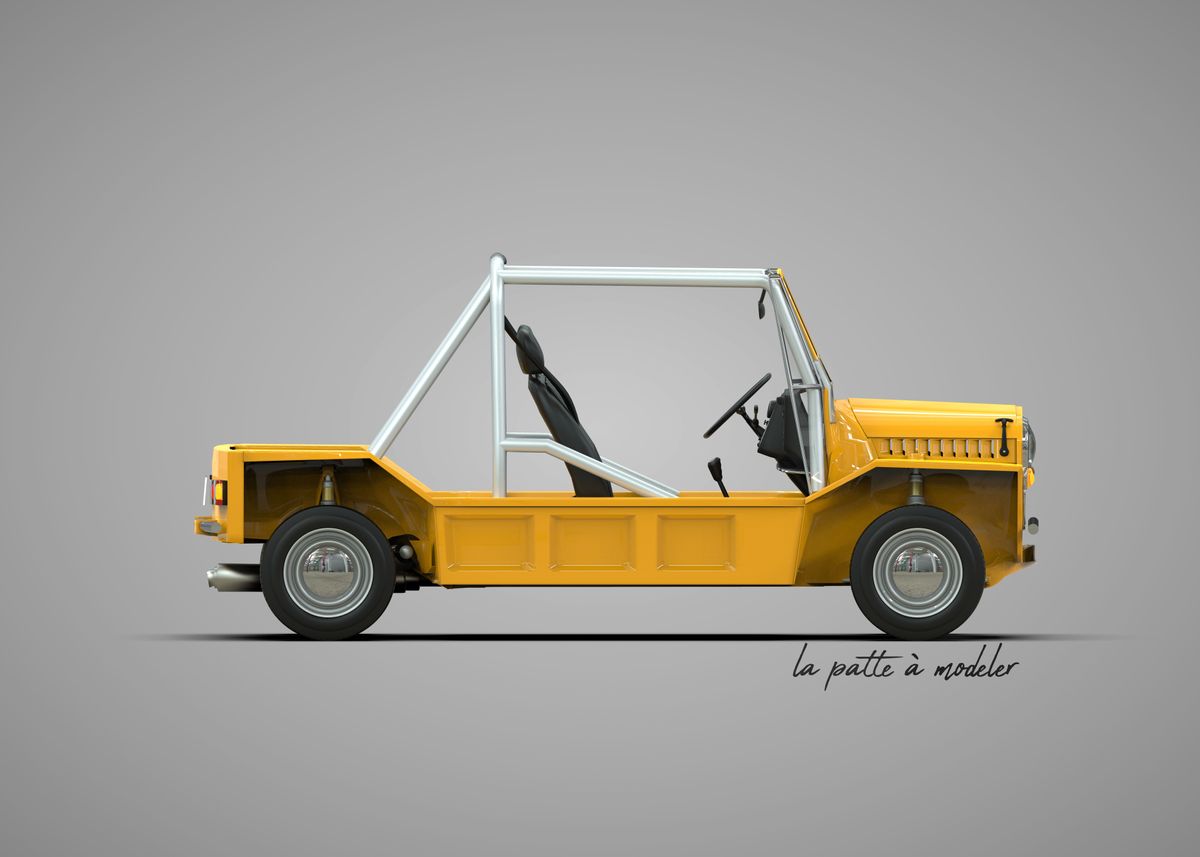 'Austin Mini Moke' Poster, picture, metal print, paint by ...